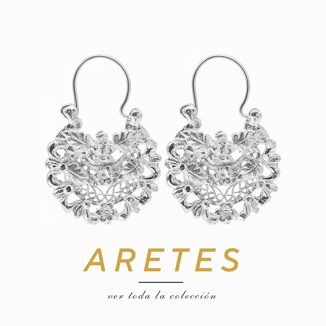 Aretes de plata .925 – Faustino- Joyeria de herencia